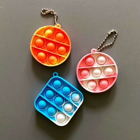 Toys | 3 Mini Pop It Fidget Toys | Poshmark